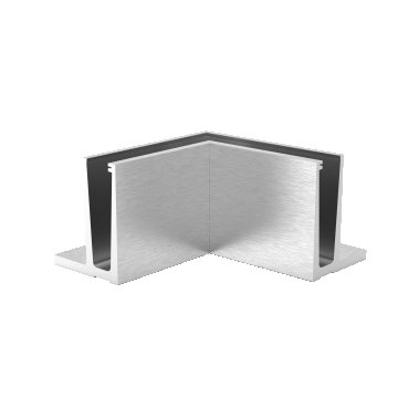 ALU Slim Aluminum Base Shoe | Inside Corner Base Shoe