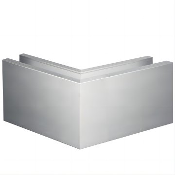 ALU Slim Aluminum Base Shoe Outside Corner | Top Mount