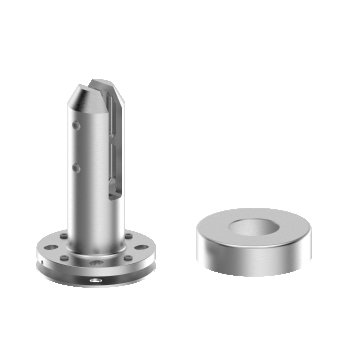 ROUND BASE SPIGOT WITH BASE & COVER | TOP MOUNT