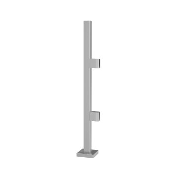 CE Certified Stainless Steel Square Post Top Mount - End
